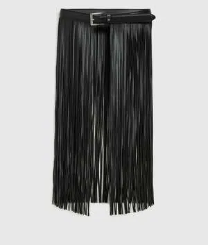 Karl Lagerfeld K/autograph Fringe Belt - Black