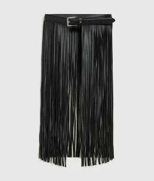 Karl Lagerfeld K/autograph Fringe Belt - Black
