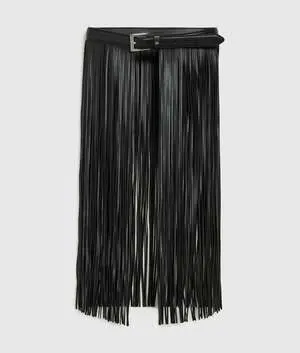 Karl Lagerfeld K/autograph Fringe Belt - Black