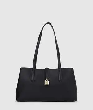 Karl Lagerfeld K/autograph Padlock Tote Bag - Black/gold