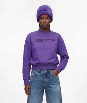 KL JEANS Jeans Organic Cotton Logo Sweatshirt - Prism Violet