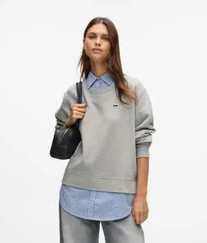 Karl Lagerfeld Ikon Layered Sweatshirt - Light Grey Mel