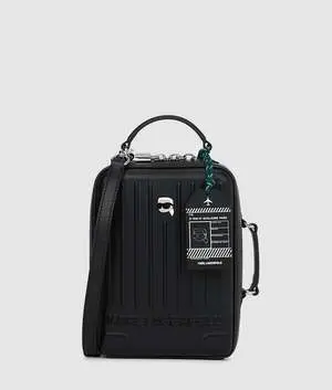 Karl Lagerfeld Ikon Suitcase Crossbody Bag - Black
