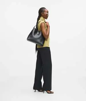 Karl Lagerfeld K/autograph Padlock Hobo Bag - Black/gold
