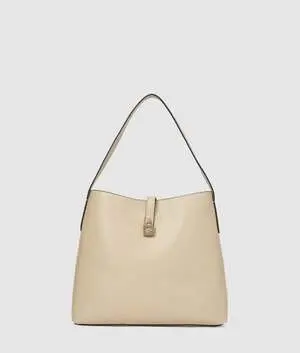Karl Lagerfeld K/autograph Padlock Hobo Bag - Safari