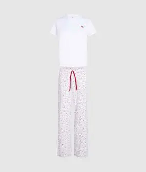 Karl Lagerfeld Heart Print Pajama Set