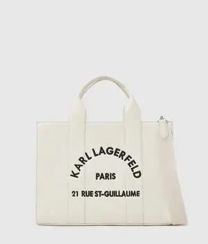 Karl Lagerfeld Rue St-guillaume Medium Tote Bag - Off White