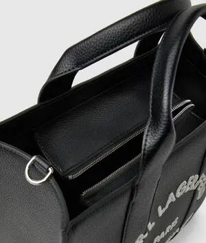 Karl Lagerfeld Rue St-guillaume Medium Tote Bag - White/black