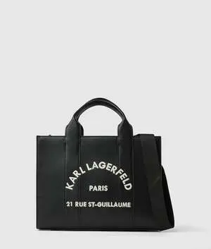 Karl Lagerfeld Rue St-guillaume Medium Tote Bag - White/black