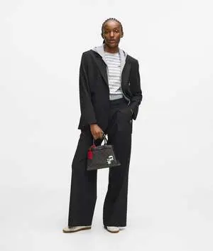 Karl Lagerfeld Ikon Monogram Small Tote Bag
