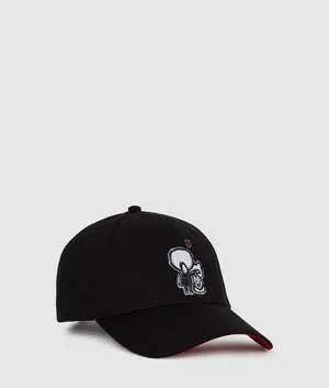 Karl Lagerfeld Ikon Hearts Cap - Black