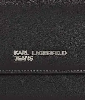 Karl Lagerfeld Metal Logo Top Handle Bag