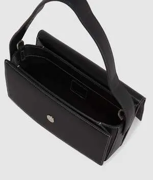 Karl Lagerfeld Metal Logo Top Handle Bag