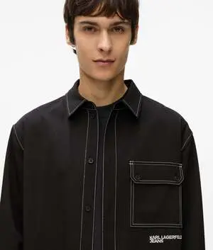 KL JEANS Contrast Stitch Shirt