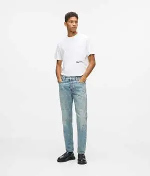 KL JEANS Tapered Jeans With Effect - Paint Splatter