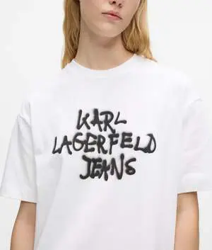 KL JEANS Jeans Graffiti Logo T-shirt Dress