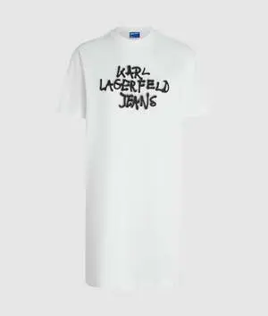 KL JEANS Jeans Graffiti Logo T-shirt Dress