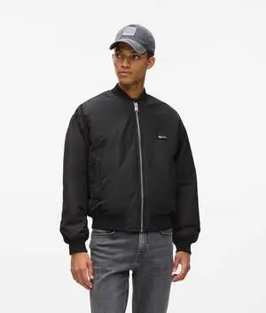 KL JEANS Jeans Recycled Polyester Bomber Jacket - Black