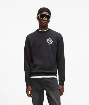 KL JEANS Jeans Monogram Sweatshirt - Black