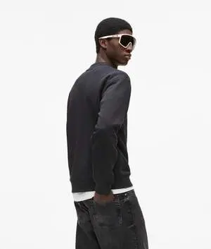 KL JEANS Jeans Monogram Sweatshirt - Black