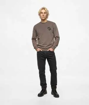 KL JEANS Jeans Monogram Sweatshirt - Iron
