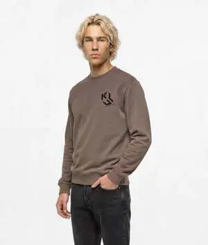 Karl Lagerfeld Monogram Sweatshirt - Iron