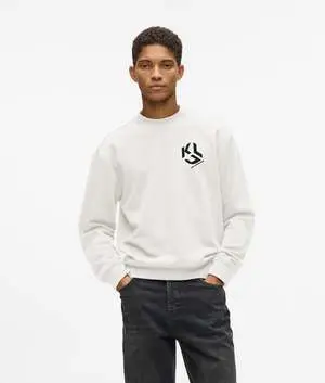 KL JEANS Jeans Monogram Sweatshirt - White