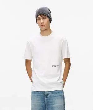 KL JEANS Digitized Karl T-shirt - White
