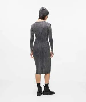 KL JEANS Jeans Ribbed Long-sleeve Midi Dress