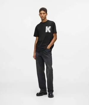 KL JEANS K Artwork T-shirt - Black