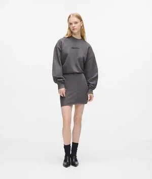 KL JEANS Jeans Mini Blouson Sweat Dress - Magnet