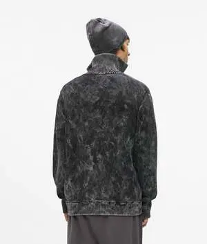KL JEANS Jeans Washed Ribbed Zip-up Sweater