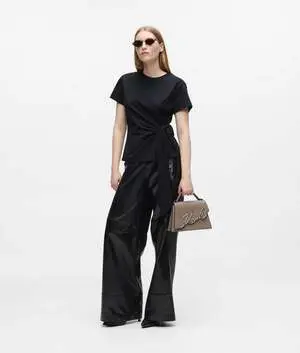 Karl Lagerfeld K/signature Medium Crossbody Bag - Ash Grey