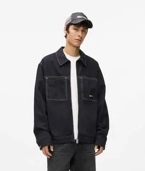 KL JEANS Jeans Contrast Stitch Jacket - Black