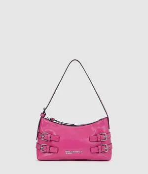 KL JEANS Buckle Shoulder Bag - Very Berry