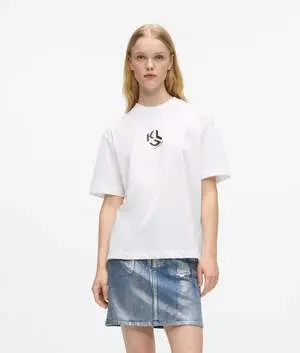 KL JEANS Jeans Regular Fit Monogram T-shirt - White
