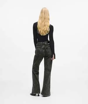 KL JEANS Jeans Seamed High-rise Flared Jeans