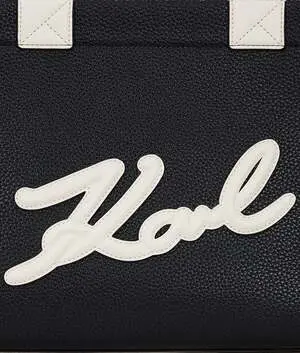 Karl Lagerfeld K/skuare Grainy Medium Tote Bag