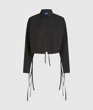 KL JEANS Jeans Cropped Tie Back Shirt In Organic Cotton