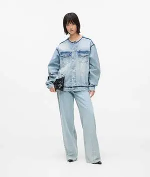 KL JEANS Jeans Collarless Denim Jacket