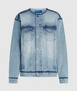 KL JEANS Jeans Collarless Denim Jacket
