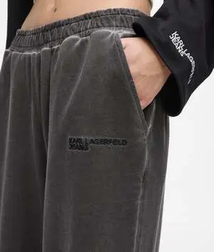 KL JEANS Jeans Washed Wide-leg Sweatpants In Organic Cotton