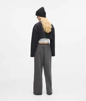 KL JEANS Jeans Washed Wide-leg Sweatpants In Organic Cotton