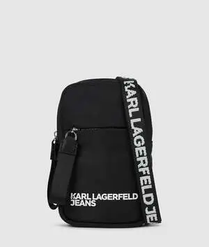 KL JEANS Jeans Logo Phone Pouch - Black