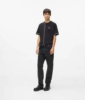 KL JEANS Jeans Straight Fit Black Cotton Denim - Clean Black