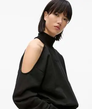 KL JEANS Jeans Cut-out Sweatshirt - Black