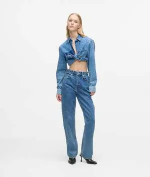 KL JEANS Jeans Straight-leg High-rise Jeans - Clean Light Blue