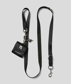 Karl Lagerfeld K/pet Leash And Pouch - Black