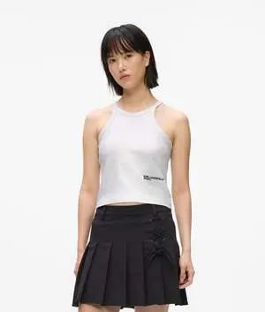 KL JEANS Jeans Coated Ribbed Tank Top - Silver