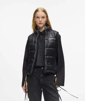 KL JEANS Jeans Reversible Padded Gilet - Black